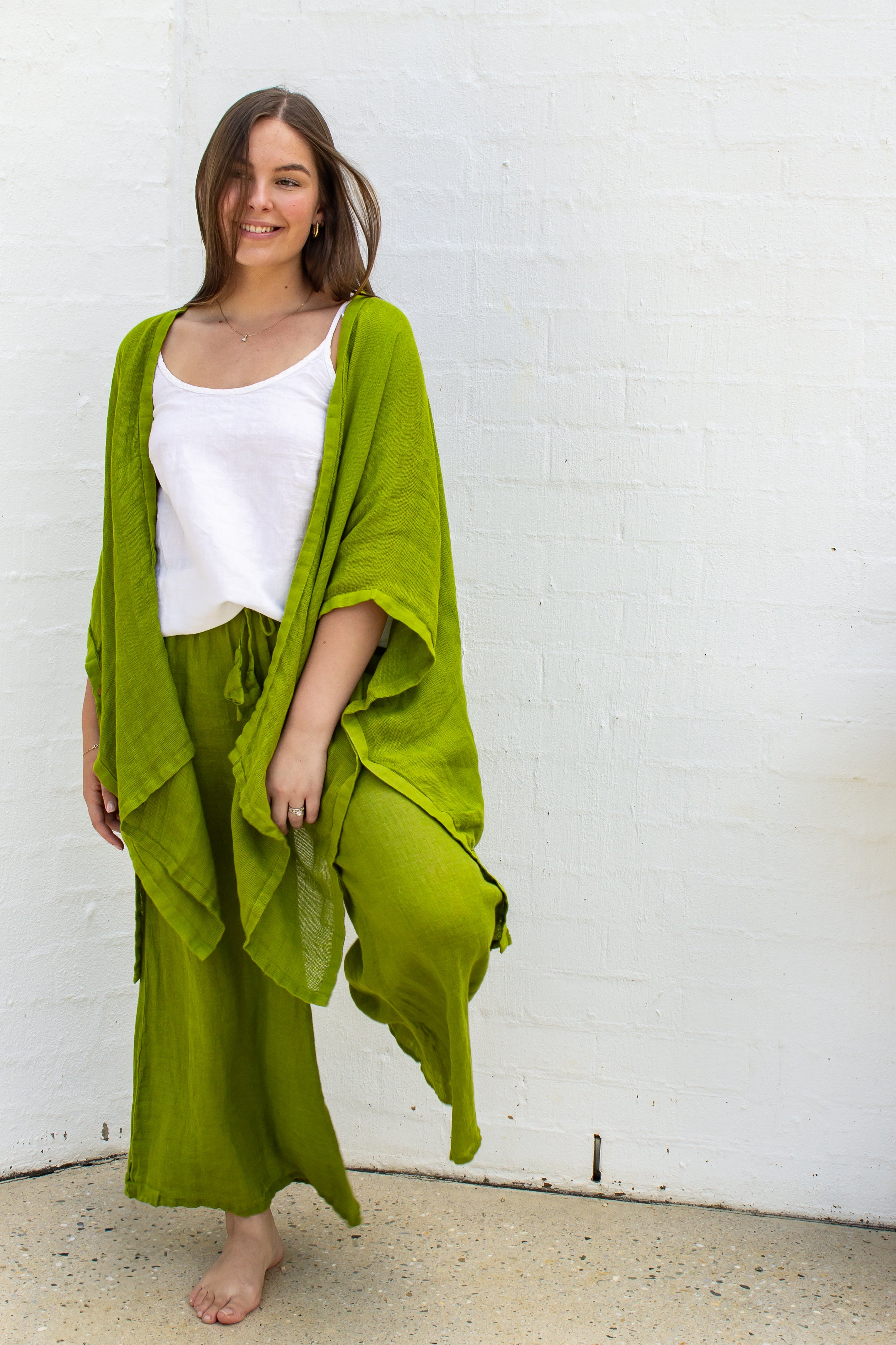 Badesi Jacket - Moss Green Mesh – Tutto Bello