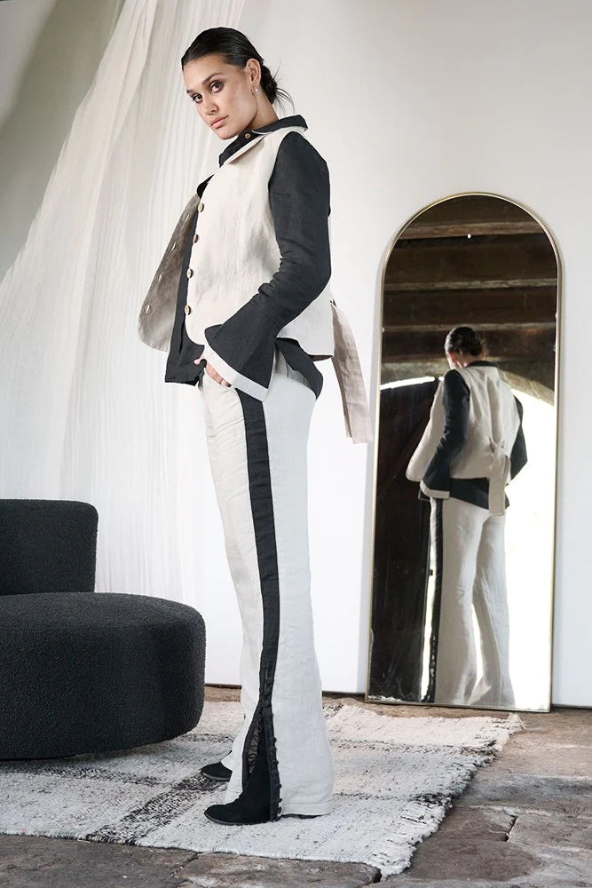 Alexa Linen Pant - Natural – Tutto Bello